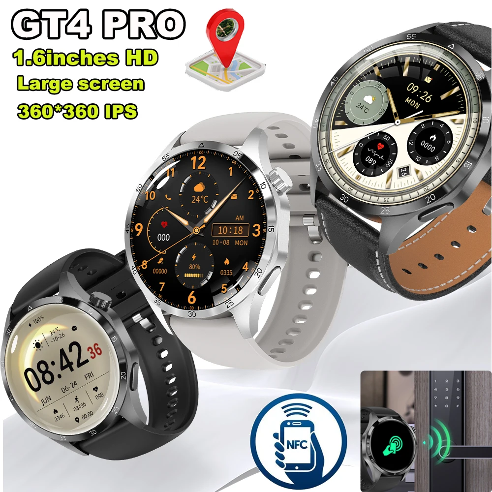 For-HUAWEI-GT4-pro-GPS-Smart-watch-Men-Fitness-Tracker-AMOLED-Always ...