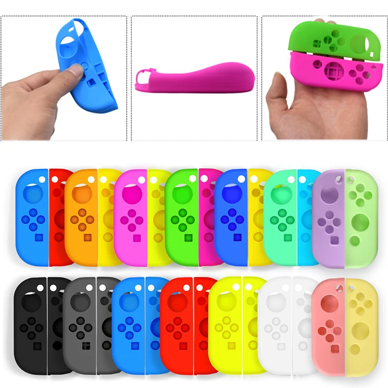 Silicone-Soft-Case-Hand-Grip-Shell-Protective-Cover-For-Nintendo-Switch ...