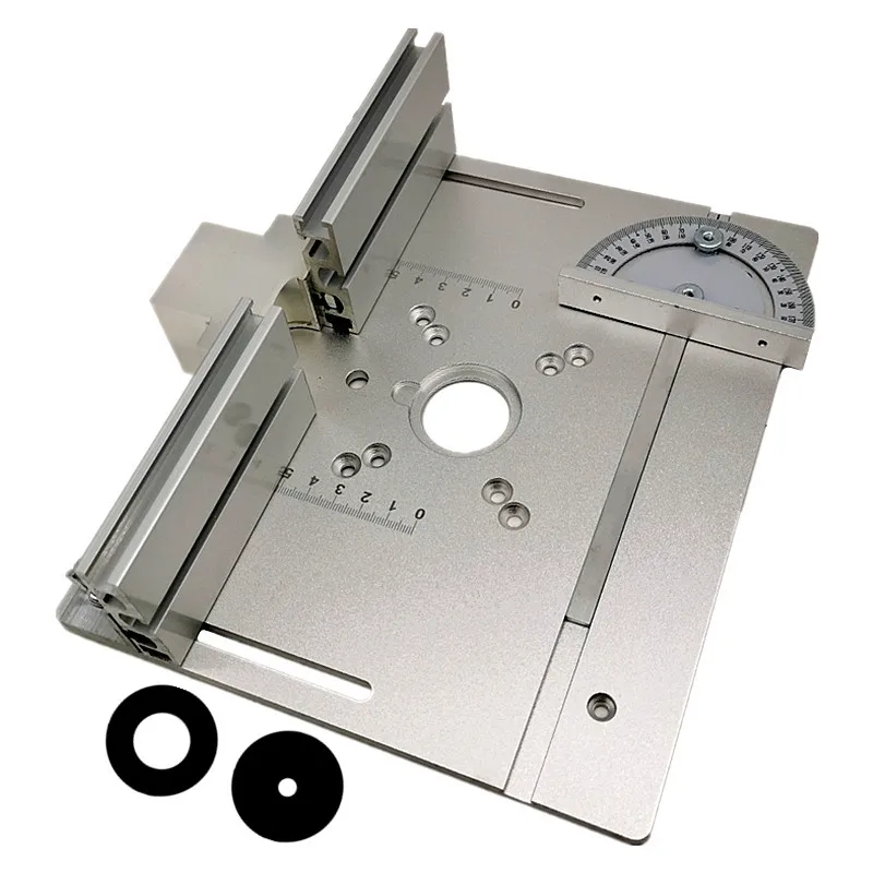 Router-Table-Insert-Plate-with-Miter-Gauge-Guide-Aluminium-Profile ...