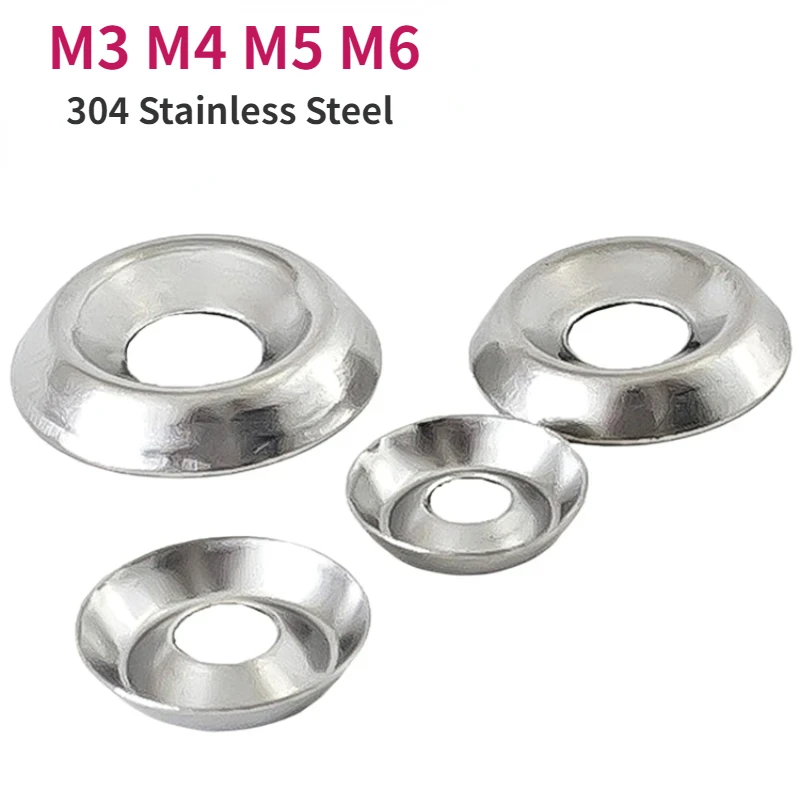 M3 M4 M5 M6 304 Stainless Steel Bowl Type Conical Washer Countersunk ...