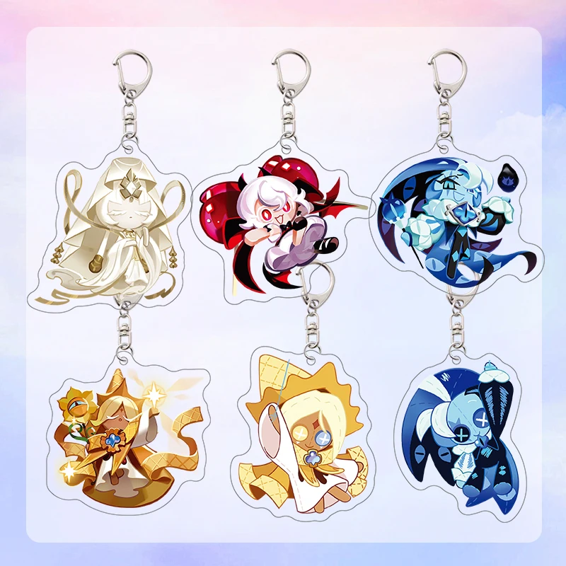Hot Game Cookie Run Keychain Coffee Brea Pure Vanilla Cookie Puppet ...