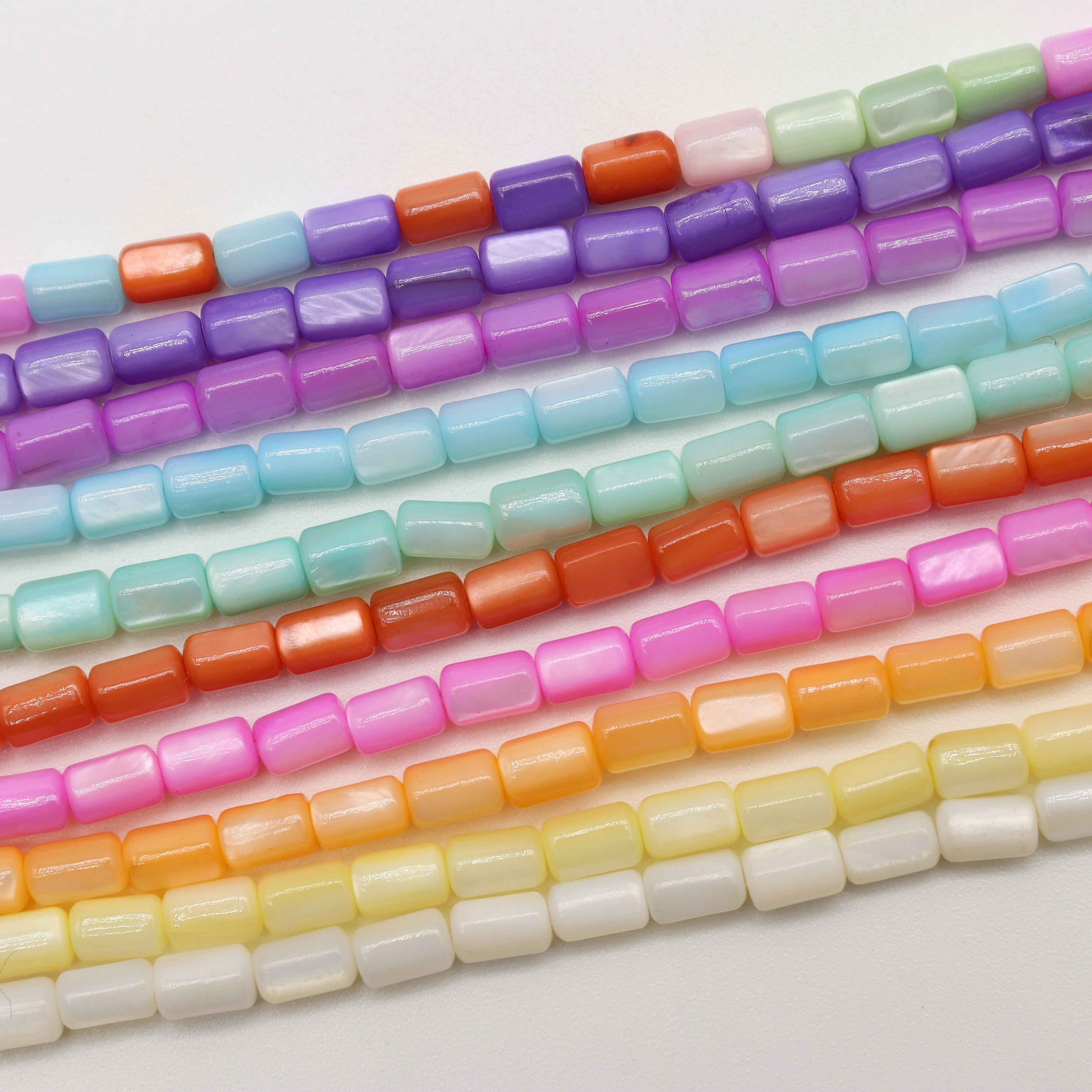Natural-Stone-Freshwater-Shell-Beads-Dyed-Loosely-Spacer-Mother-Of ...