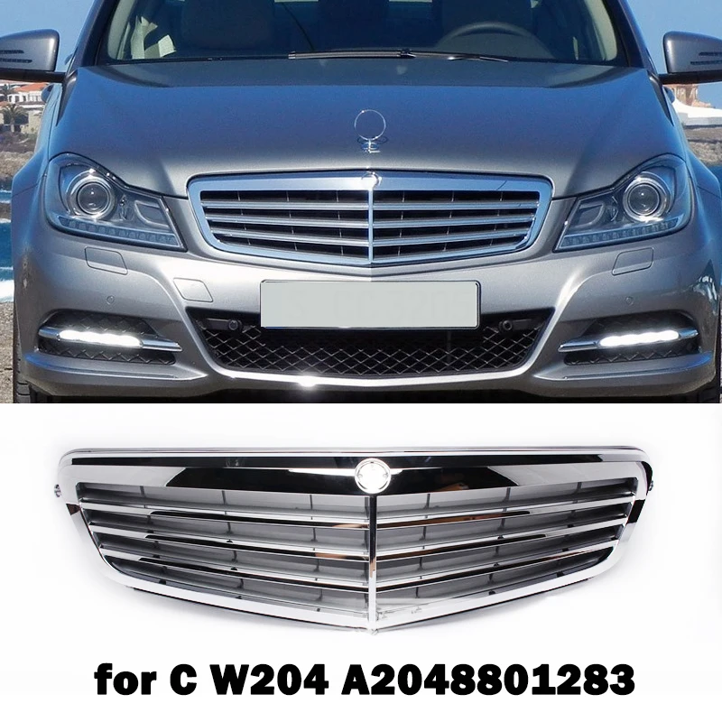 Front-Grille-Grill-Bumper-Engine-Cooling-Radiator-Grid-A2048801283-For ...