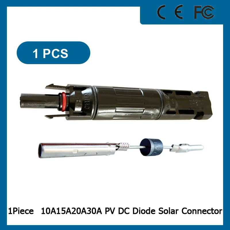 태양 전지 패널 보호용 10A 15A 20A 30A PV DC 다이오드 태양 커넥터 1000V IP68 사용|커넥터 ...
