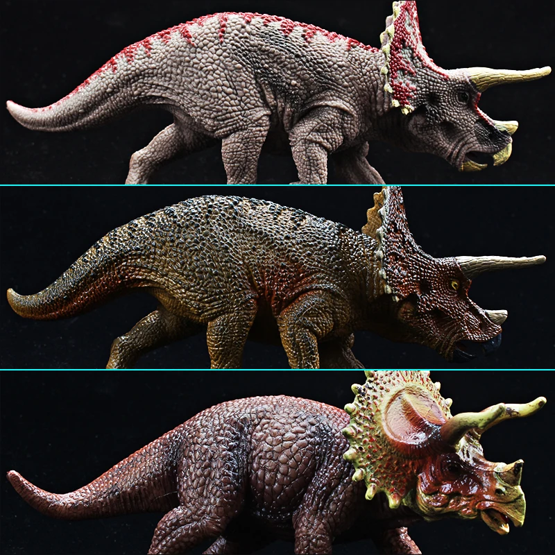 Figuras de acción de Triceratops, dinosaurio Jurásico de simulación ...