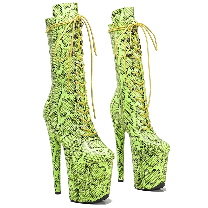 Leecabe-20CM-8inches-Pole-dancing-shoes-High-Heel-platform-Boots-closed ...