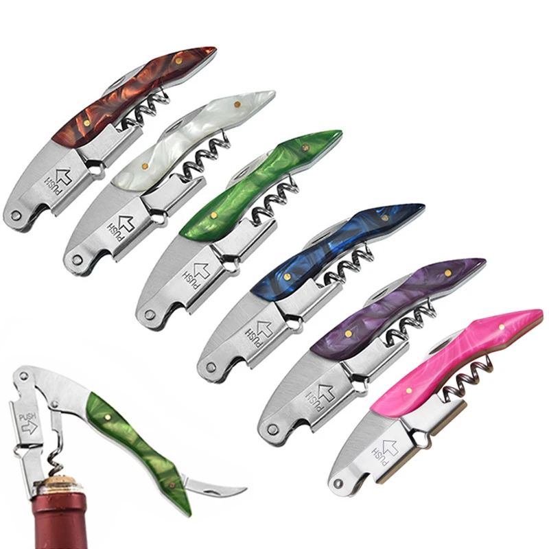 Color-Resin-Handle-Corkscrew-Professional-Wine-Opener-Portable-Screw ...
