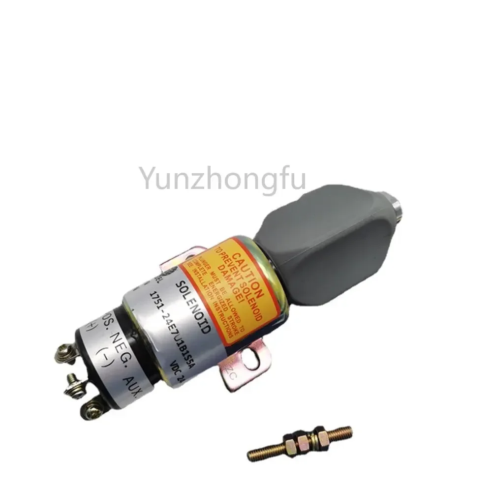 24V-4D102-Fuel-Shut-Off-Solenoid-Valve-1751-2467-3864274-Stop-Solenoid ...