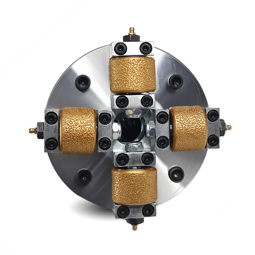 4 rollers 200MM Bush Hammer,alloy wheel grinding disc, floor grinding ...