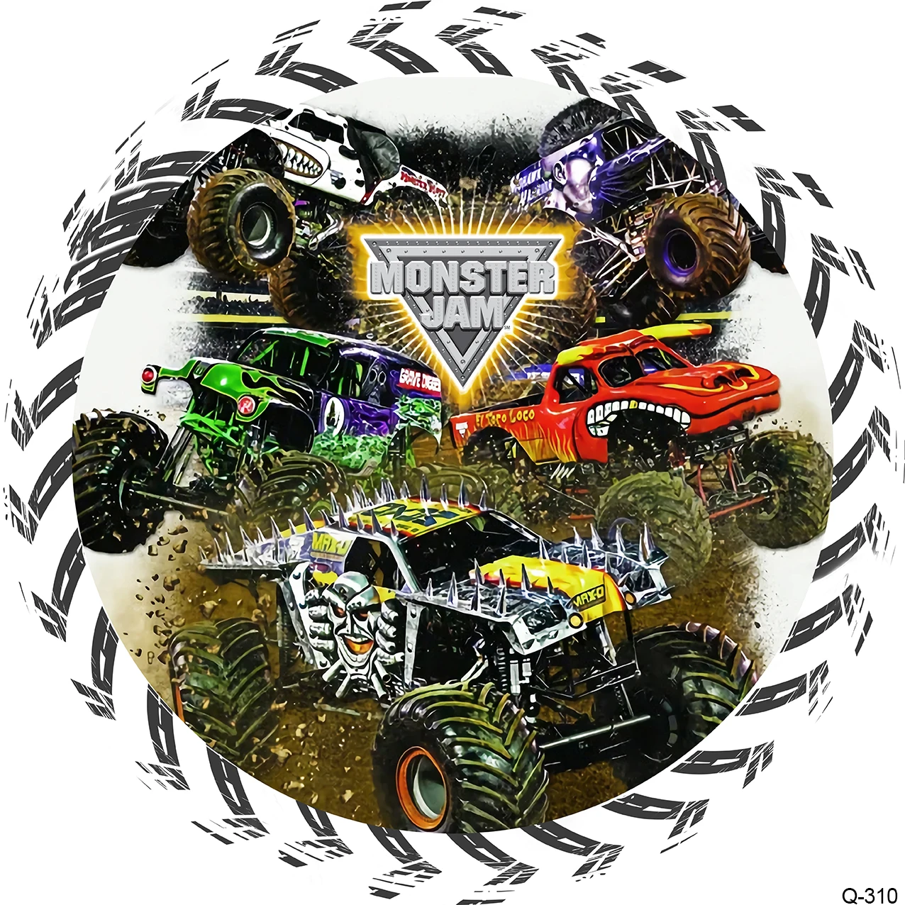 Monster-truck-round-pano-de-fundo-menino-festa-de-anivers-rio-carros ...