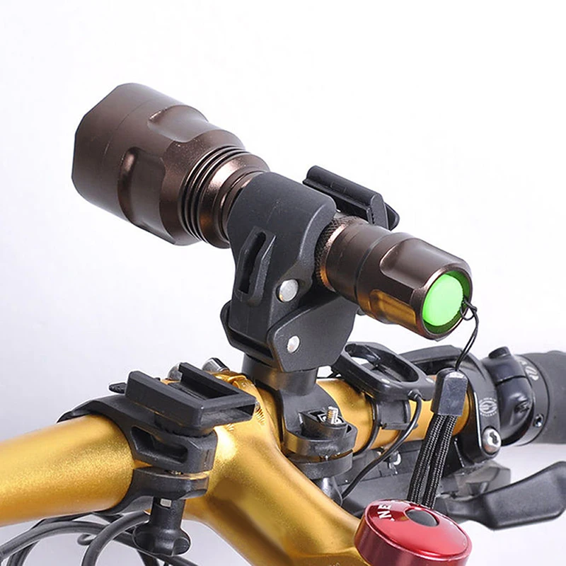 360 Degree Rotation Torch Clip Mount Bike Bicycle | Bicycle Flashlight ...