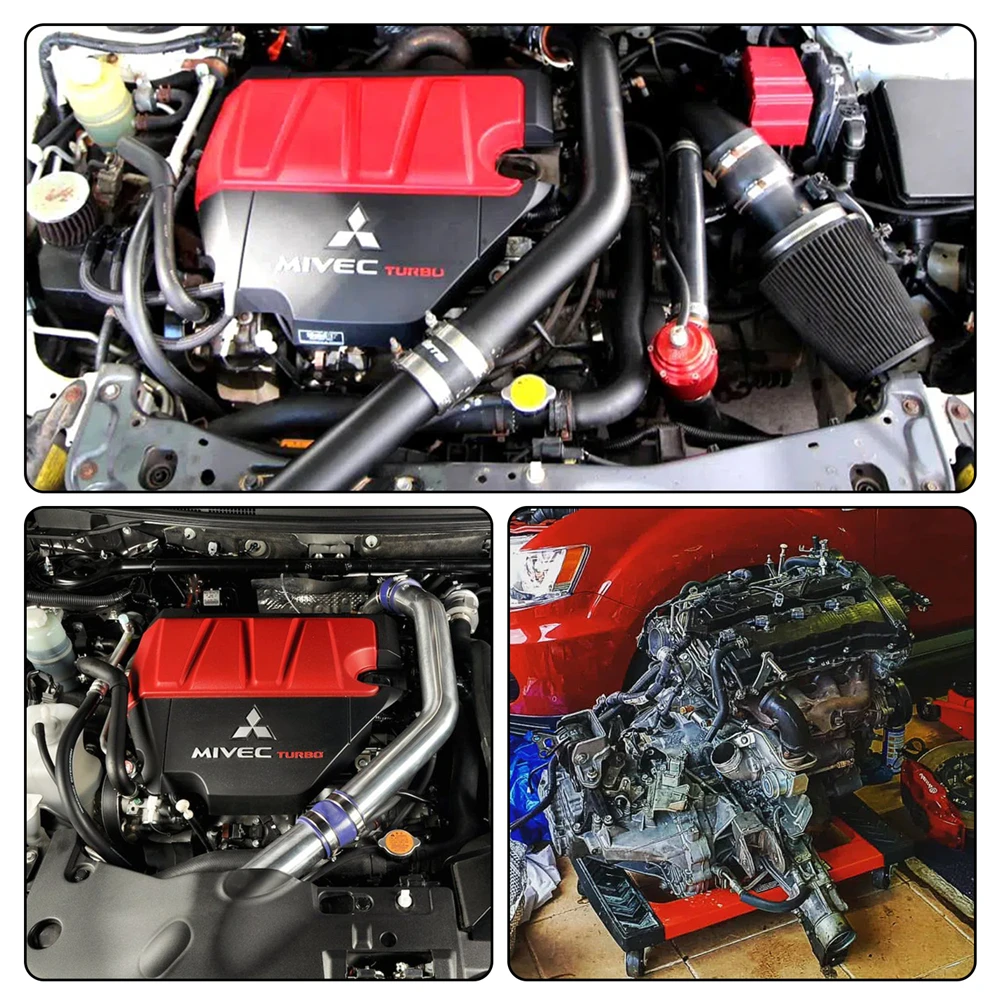 Red Evo X Intercooler Pipes