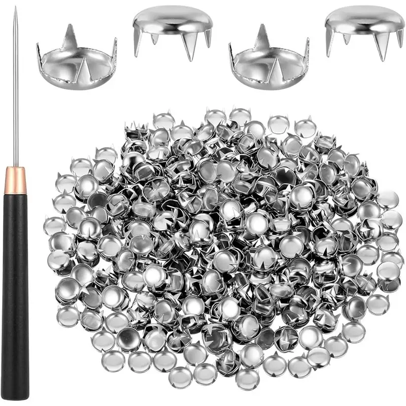 YWDZ-Metal For Clothing Studs 500 Pcs 10Mm Round Dome Studs, Spikes ...