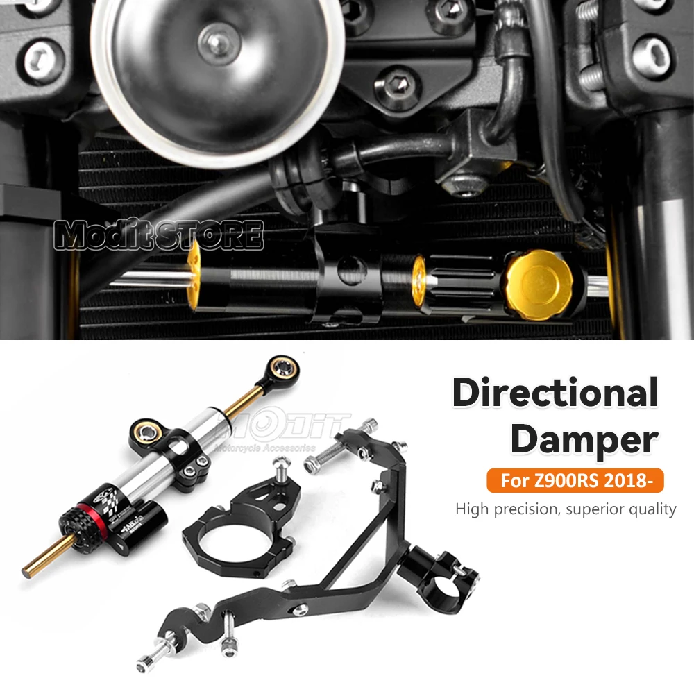 Motorcycle-Steering-Damper-Bracket-Stabilizer-Mounting-Kit-Aluminum-For ...