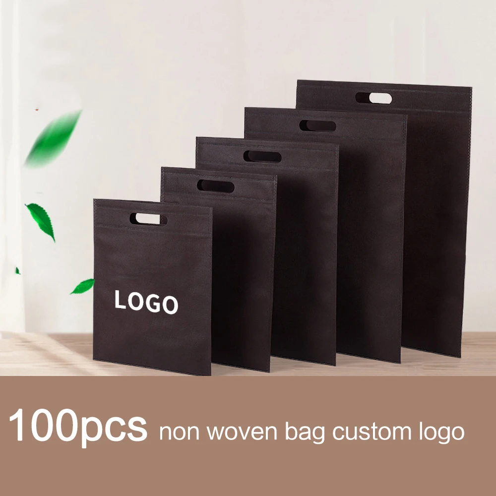 Custom 8th Bag|custom Logo Non-woven Shopping Bags 100pcs - Wholesale ...