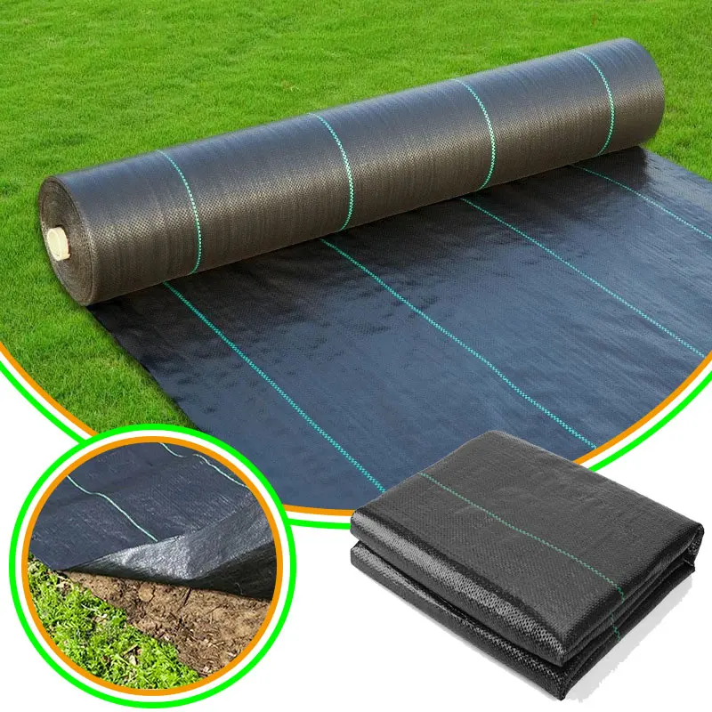 Weed Barrier Fabric Heavy Duty, Weed Block Polyethylene Ground Co ...