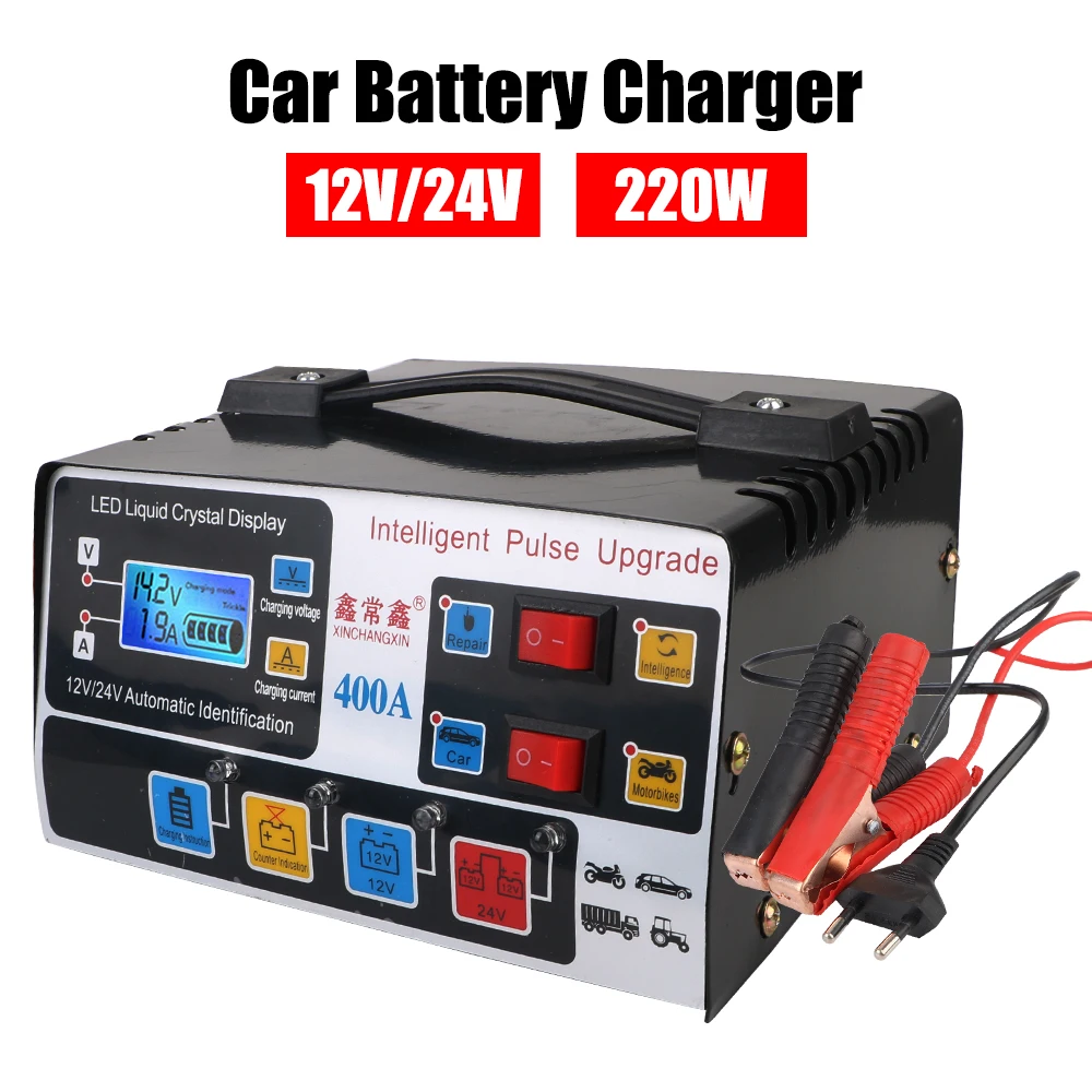 EU-Plug-Car-Battery-Charger-24V-12V-220W-Alta-Pot-ncia-Ferramentas-de ...