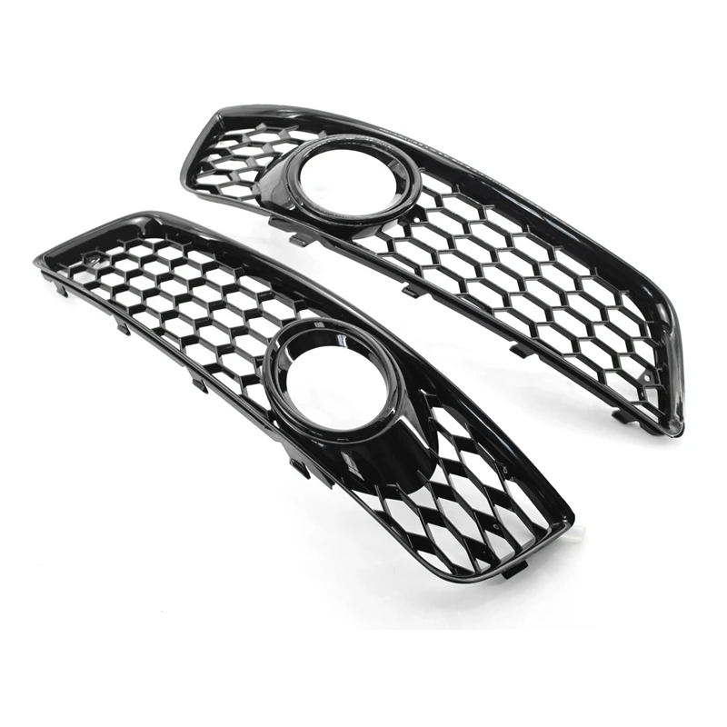 1-Pair-Car-Front-Bumper-Fog-Light-Mesh-Grille-Parts-For-A3-8P-2009-2013 ...