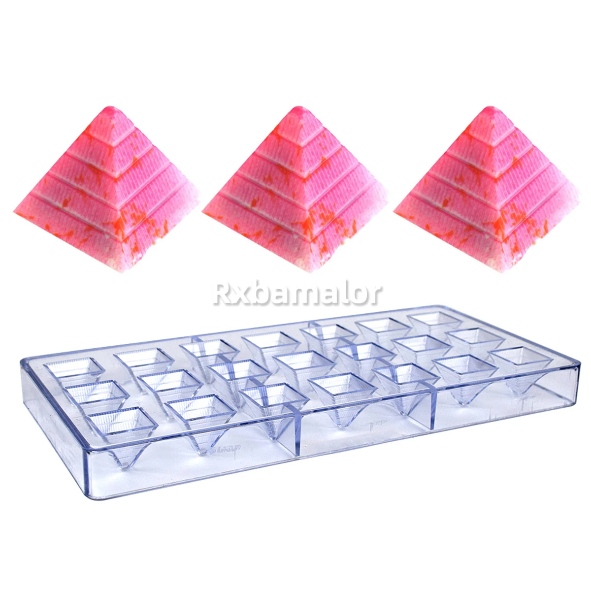 Polycarbonate-Chocolate-Mold-Pyramid-Shape-Confectionery-Utensils ...