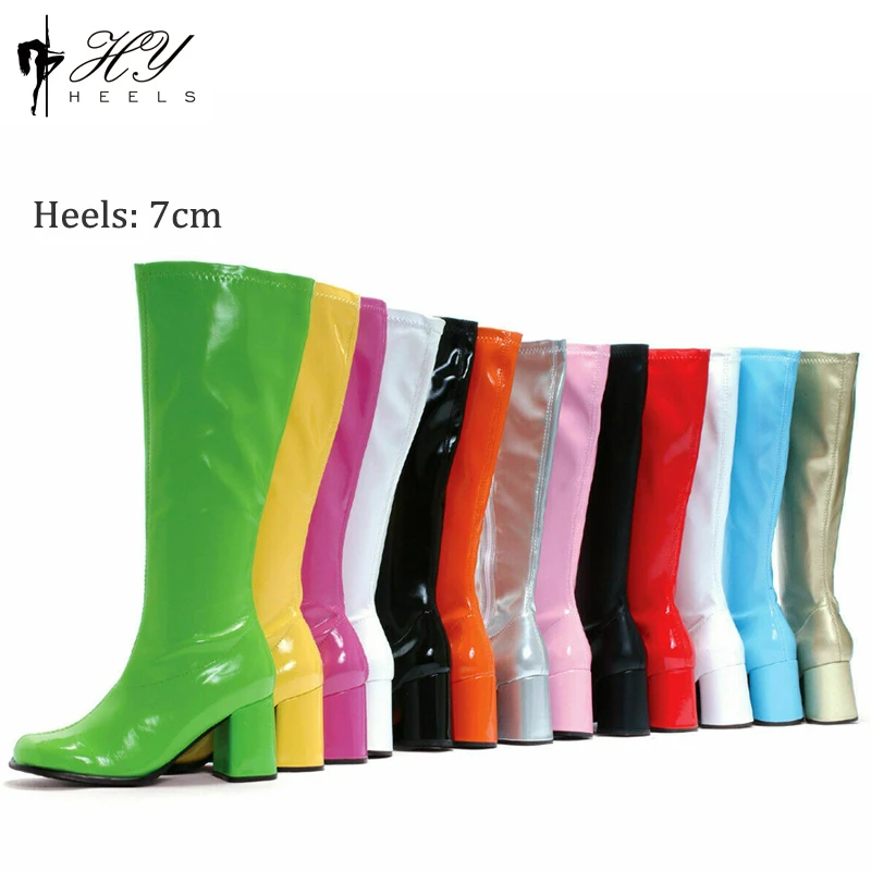 Knee High Boots Ladies | Knee High Gogo Boots | Boots Costume Boots ...