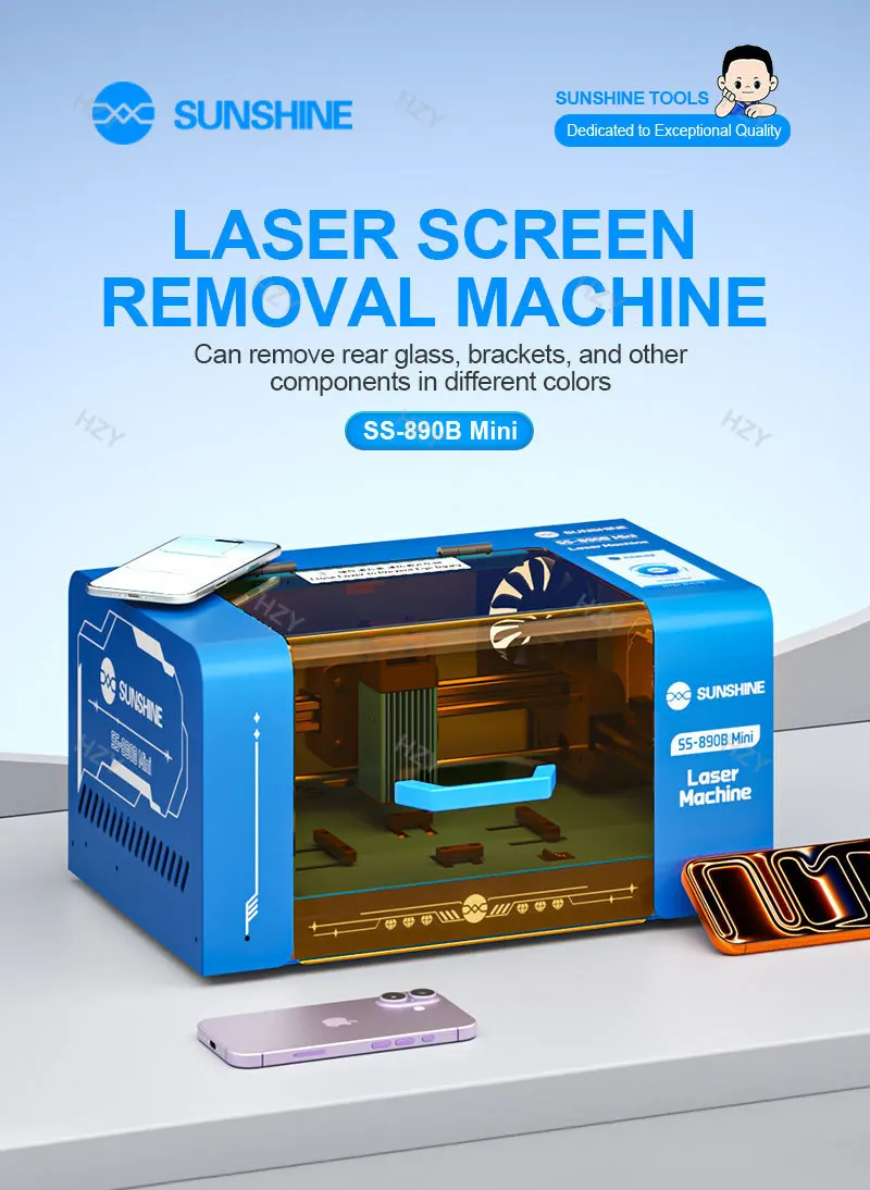 SUNSHINE SS-890B MINI Laser Screen Removal Machine Separation for ...