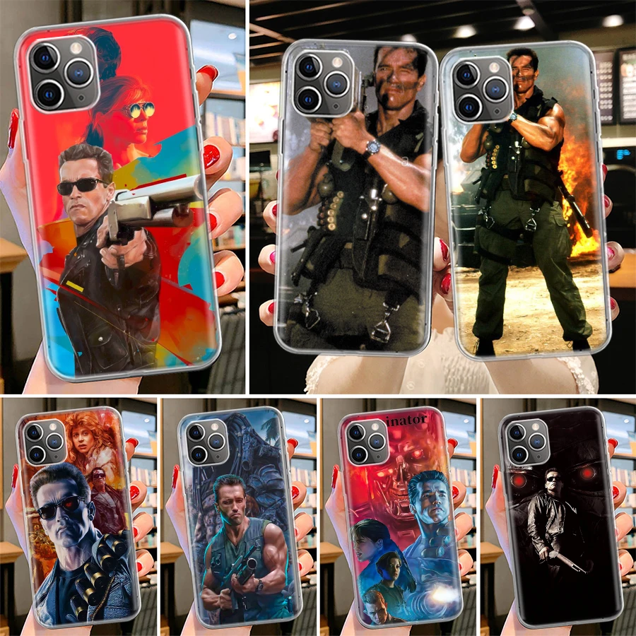 Arnold Schwarzenegger funda de teléfono Terminator para iPhone 14, 13 ...