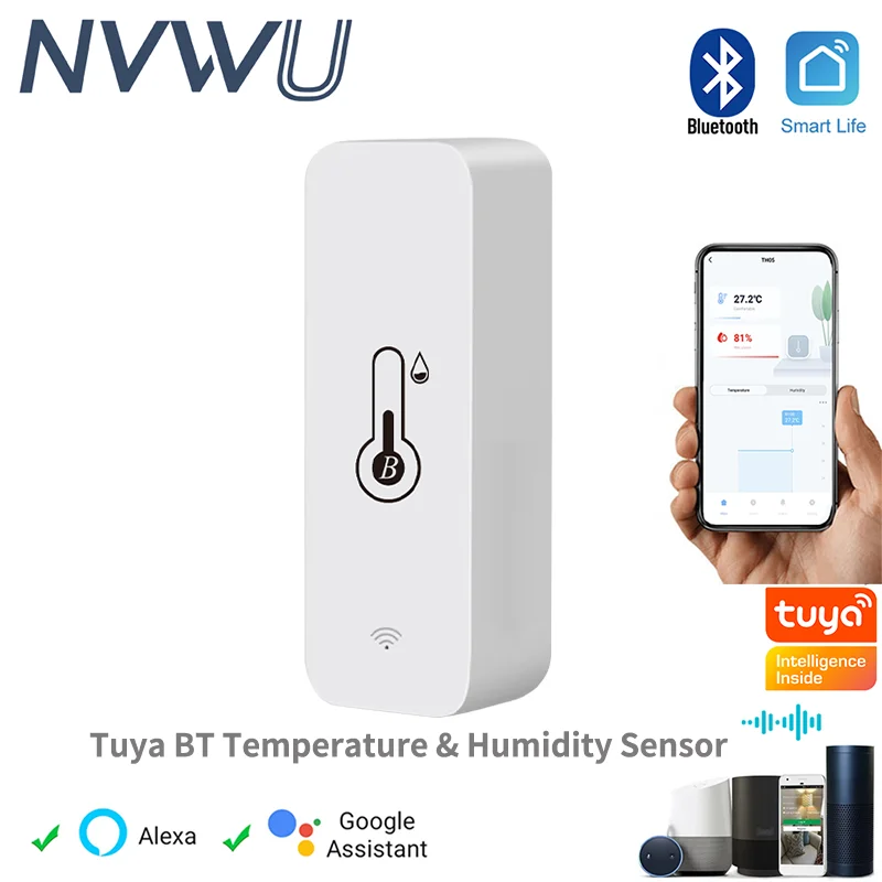 Tuya BT Smart Temperature Humidity Sensor Indoor Hygrometer Bluetooth ...