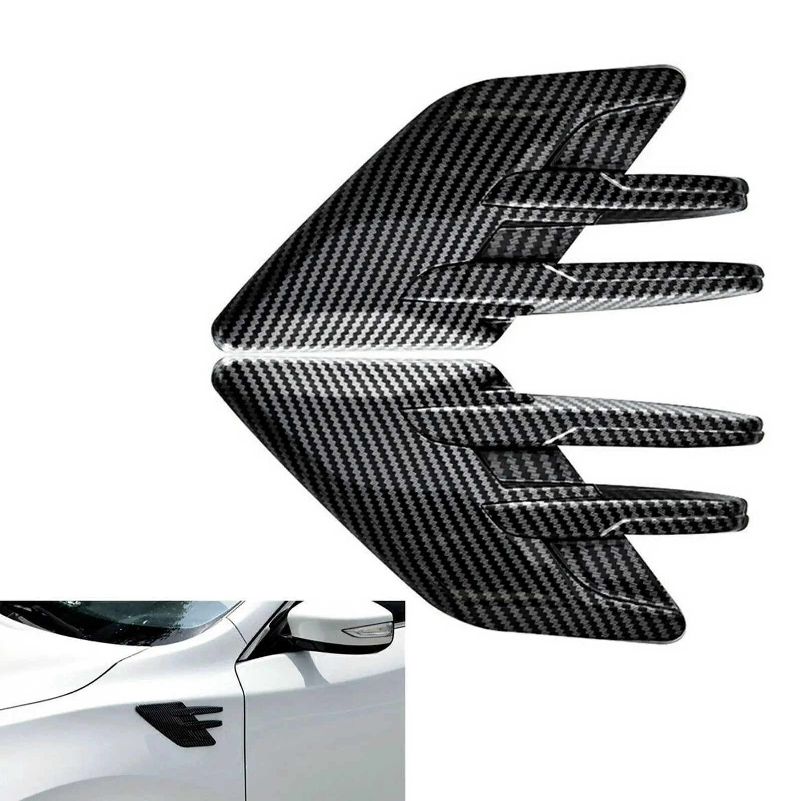 2Pcs-Car-Styling-3D-Shark-Gill-Car-Side-Fake-Vent-Sticker-Car-Exterior ...