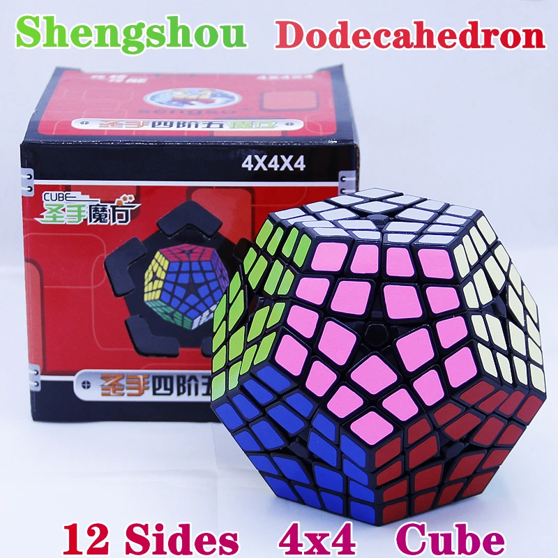Shengshou Cube 12 Sides 4x4x4 Magic cube Megaminxed Puzzle 4x4 ...