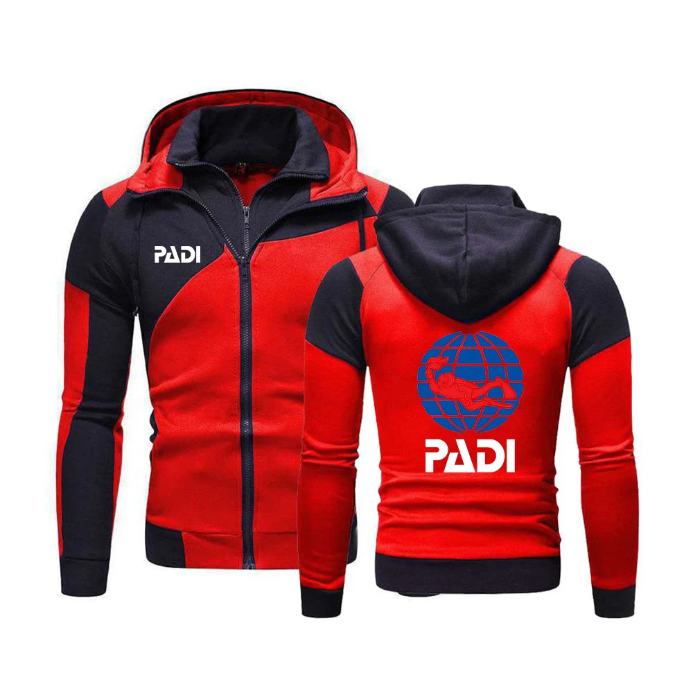 Scuba-Driver-Padi-Print-Heren-Hoodies-Sweatshirts-Herfst-Patchwork ...