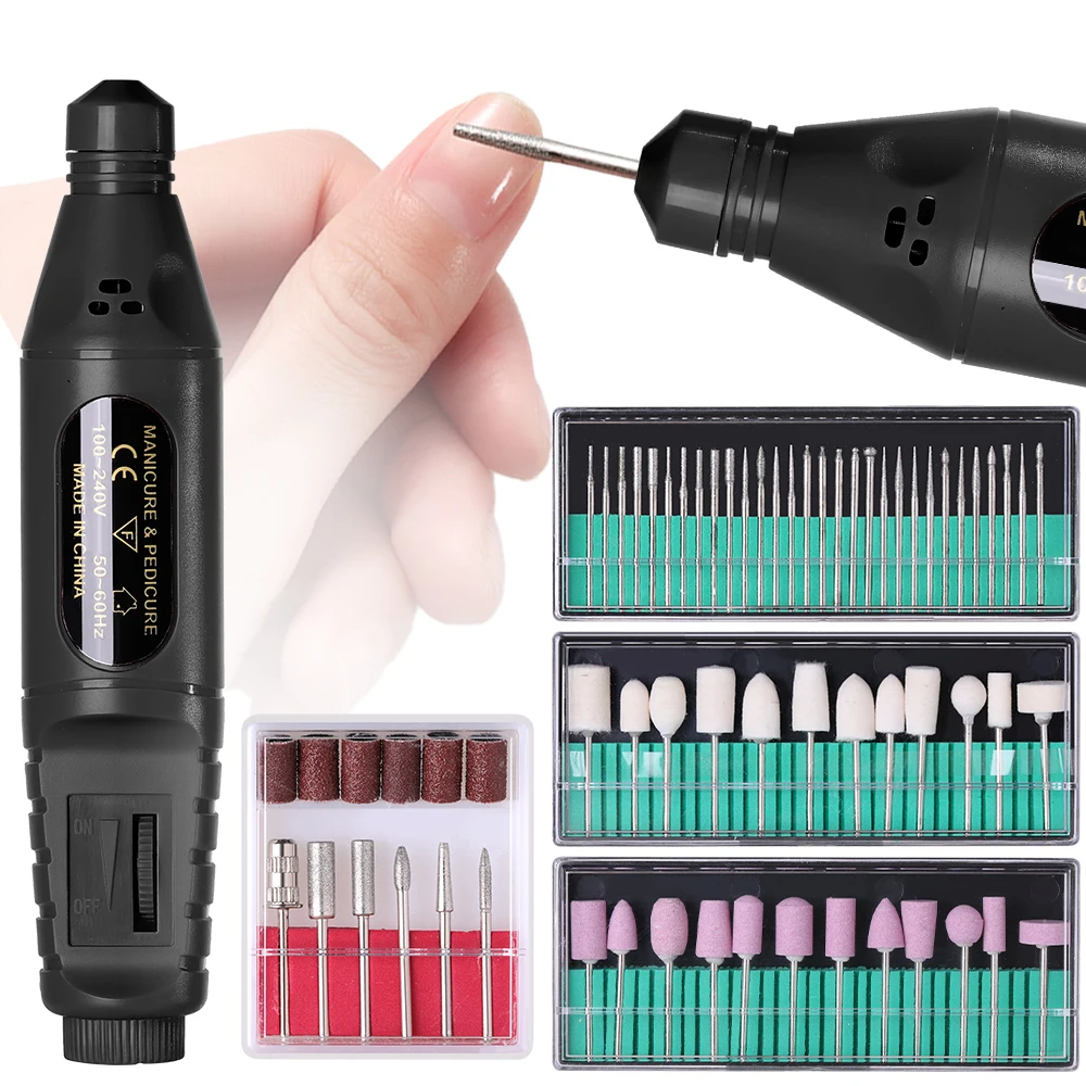 LULAA-Hand-held-Nail-Drill-Machine-Electric-Manicure-Milling-Cutter-Set ...