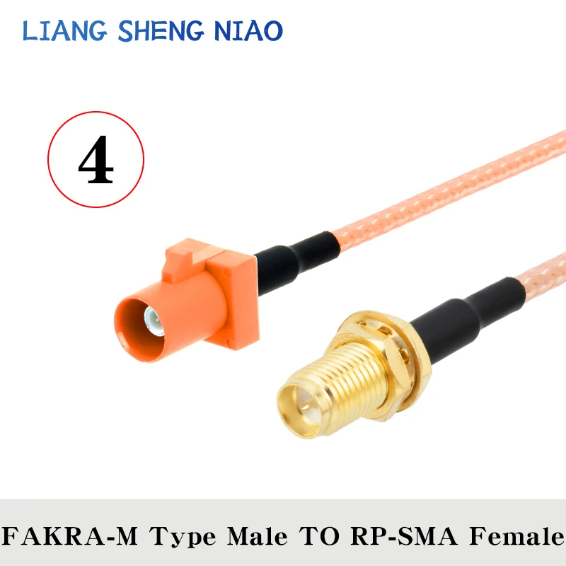 Câble coaxial RG316 FAKRA M TYPE à SMA mâle femelle,connecteur RF CriAJfor,antenne GPS 6G FAKRA ...
