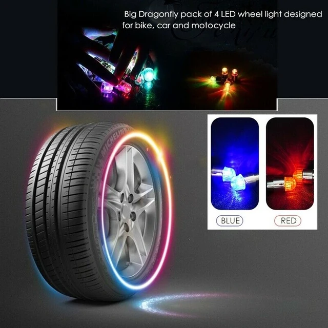 2PCS Wheel Lights Waterproof Car Auto Wheel Tire Tyre Air Valve Stem ...