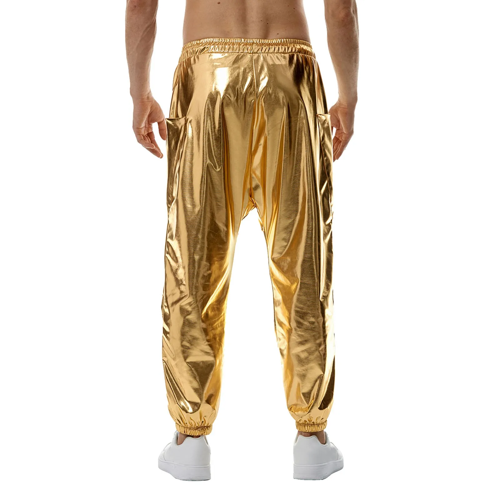 Gold-Silver-Metallic-Shiny-Sweatpants-Men-Club-Party-Festival-Prom-Rock ...
