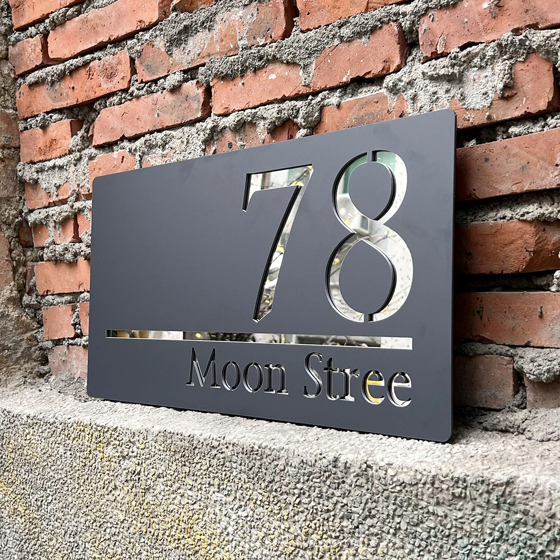 9-5x17-5inch-Exterior-House-Number-Sign-Customized-Acrylic-House-Sign ...