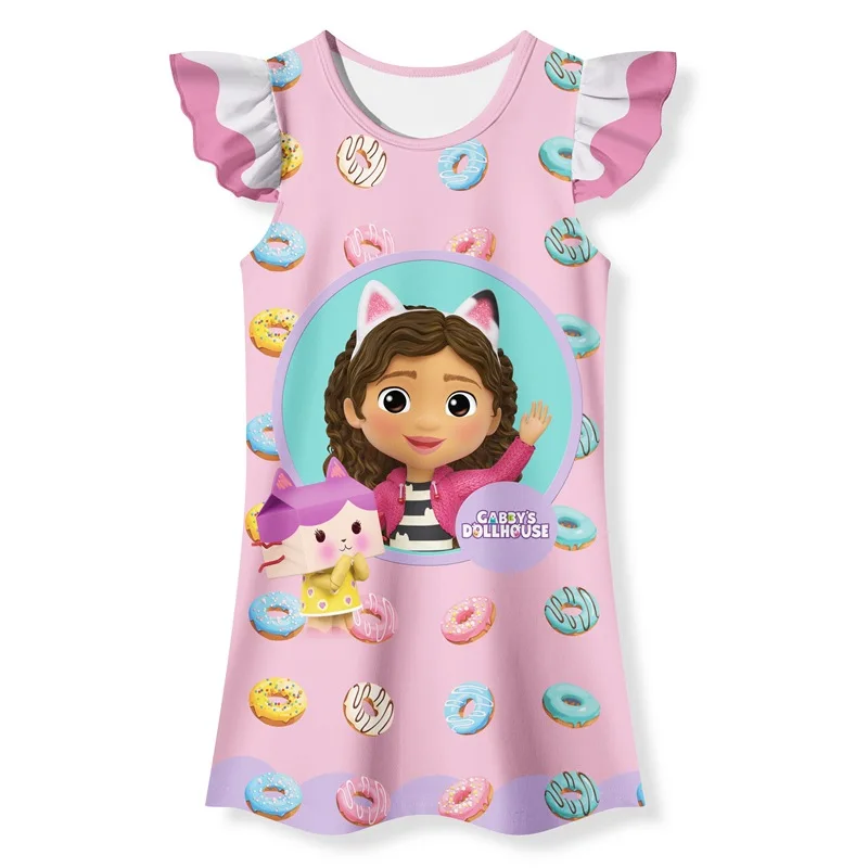 Gabby-s-Dollhouse-Clothes-Baby-Girls-Short-Sleeve-Pajamas-Dress-Kids ...