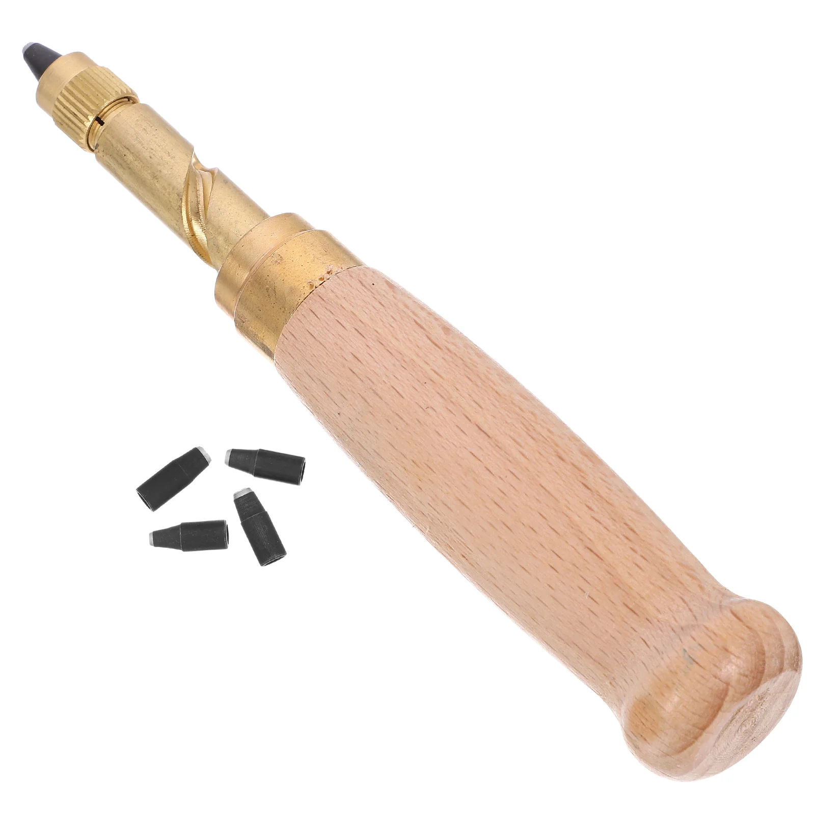 6pcs-automatic-center-punch-Screw-Hole-Punch-Wood-Handle-Japanese-Punch ...
