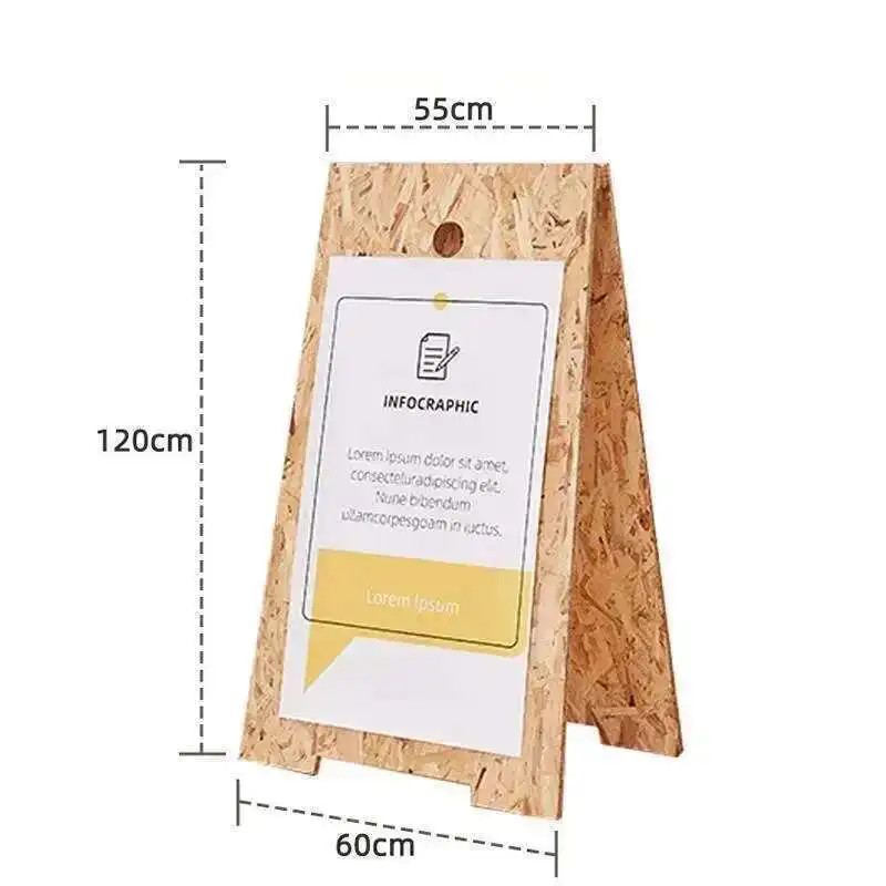 45x90cm V Shape Signboard Shop Door Billboard Custom Standing Display ...