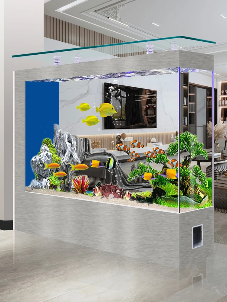 New-living-room-porch-floor-to-ceiling-partition-ultra-white-glass ...