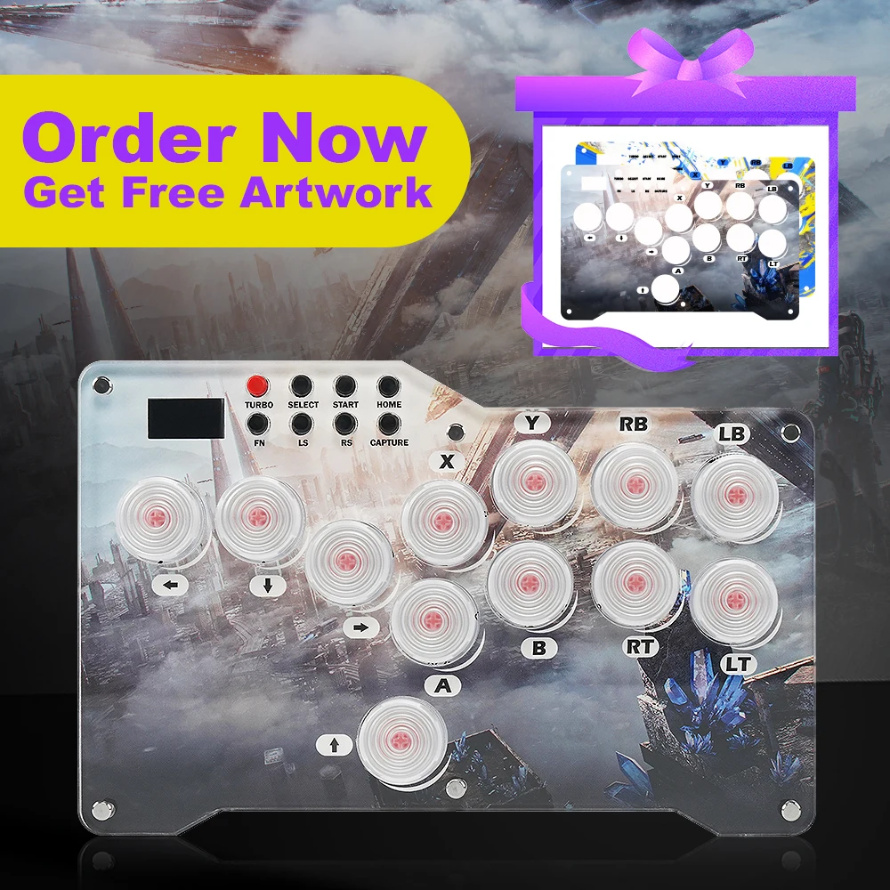 Mini-Hitbox-Game-Controller-All-Buttons-Hitbox-Style-Arcade-Joystick ...