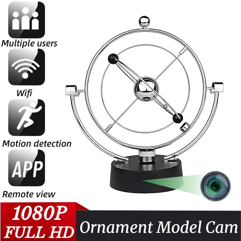 1080P HD Mini Camera WIFI Newton Ornament Model Camera Desktop ...