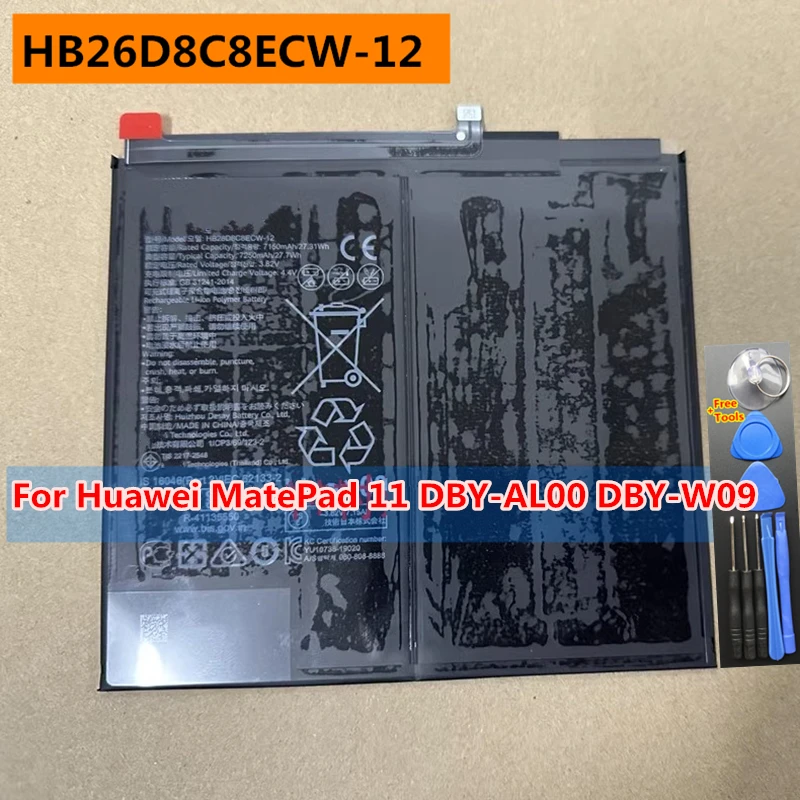 Original-3-82V-7250mAh-27-2Wh-Battery-HB26D8C8ECW-12-For-Huawei-MatePad ...