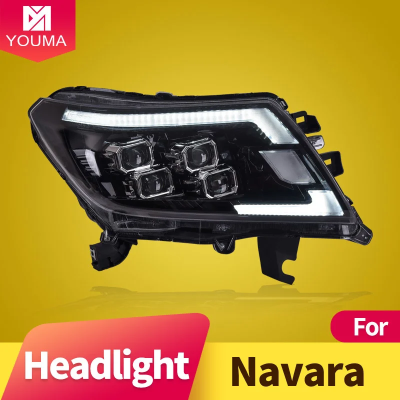 Headlight For Navara LED Headlights 2014-2021 NP300 Head Lamp Car ...