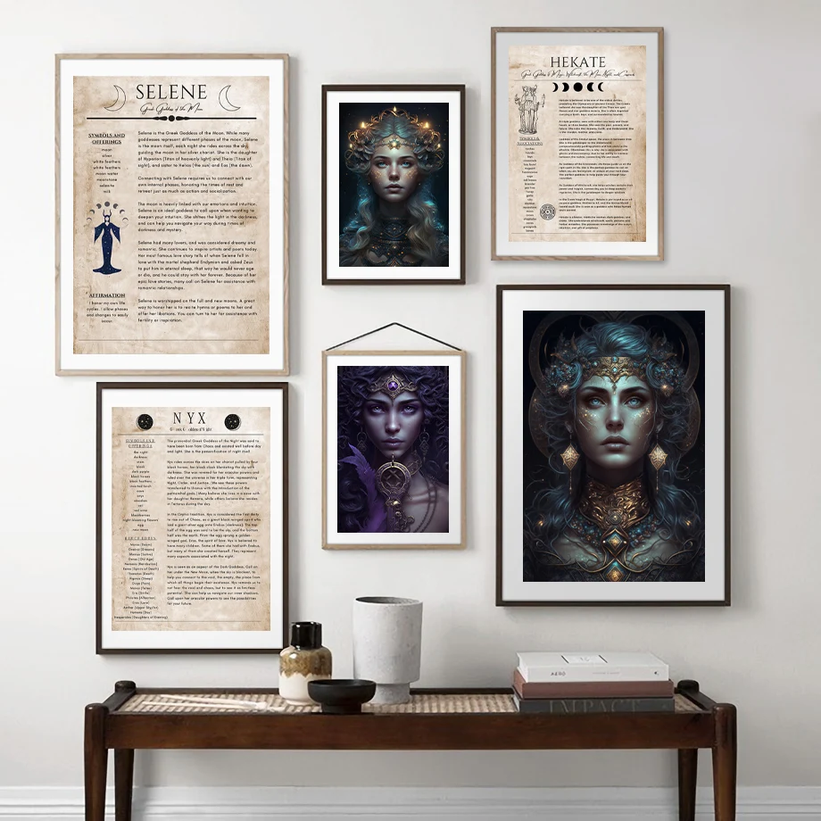 Vintage-Hekate-Greek-Goddess-Poster-Queen-of-Witches-Prints-Grimoire ...