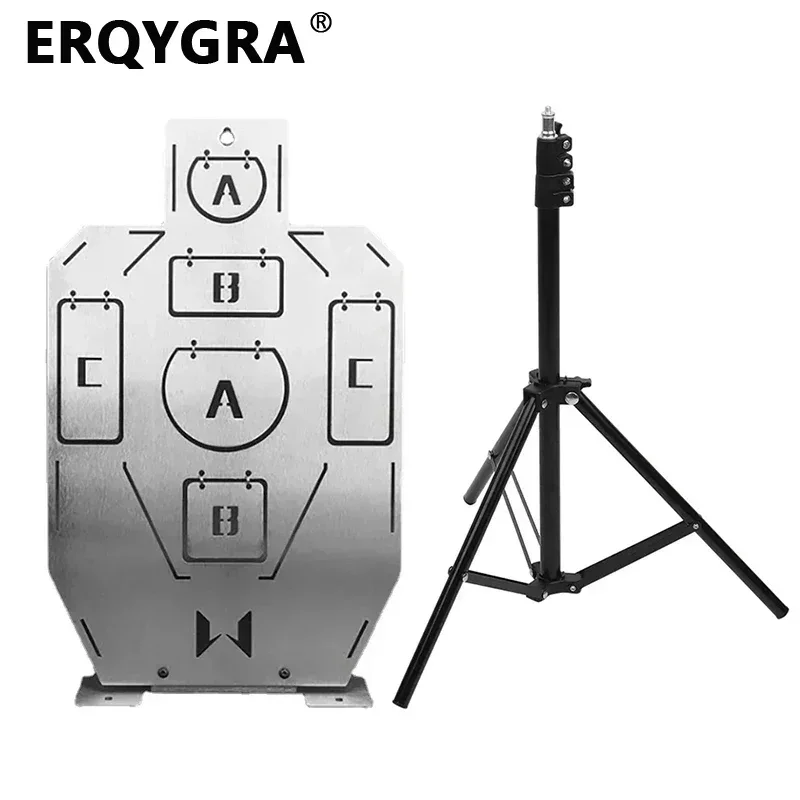 ERQYGRA-Shooting-Target-Training-Metal-Folding-Tripod-Stainless-Steel ...