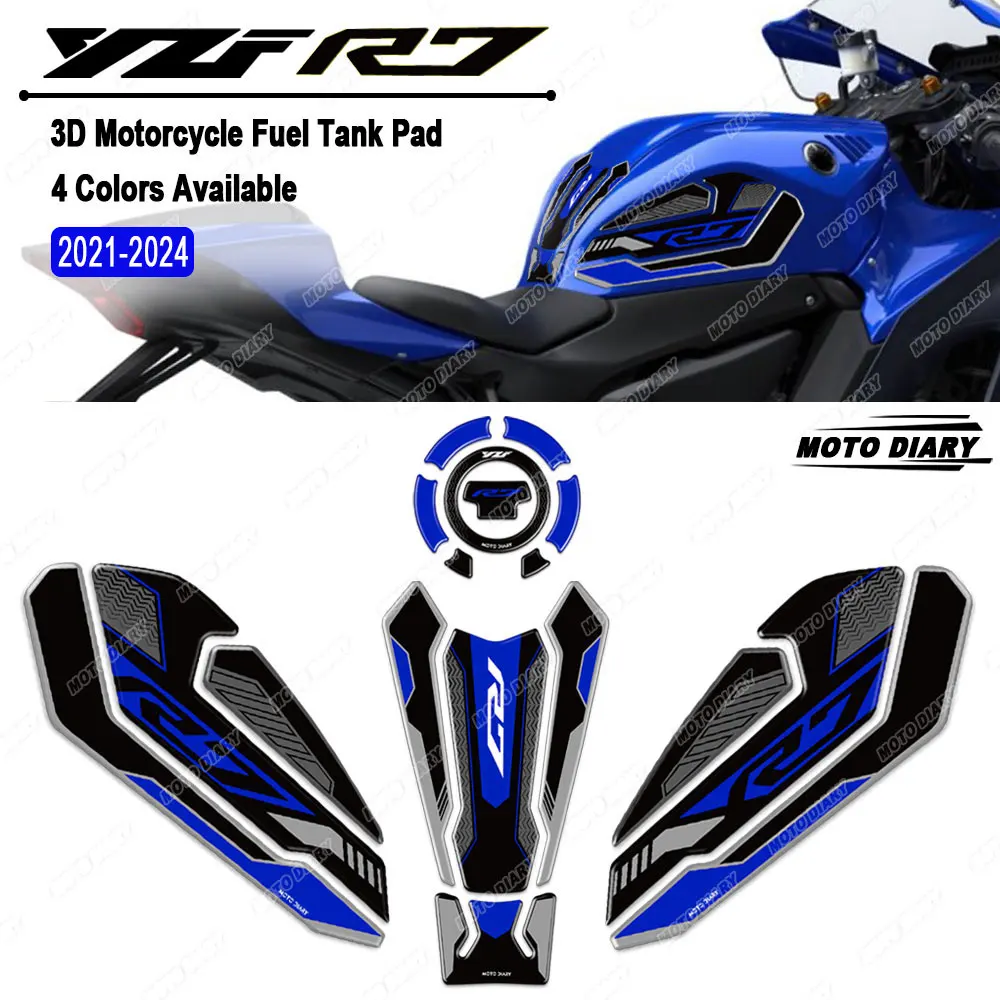 YZF-R7-Fuel-Tank-Pad-Sticker-3D-Knee-Grip-Traction-Protection-Decals ...