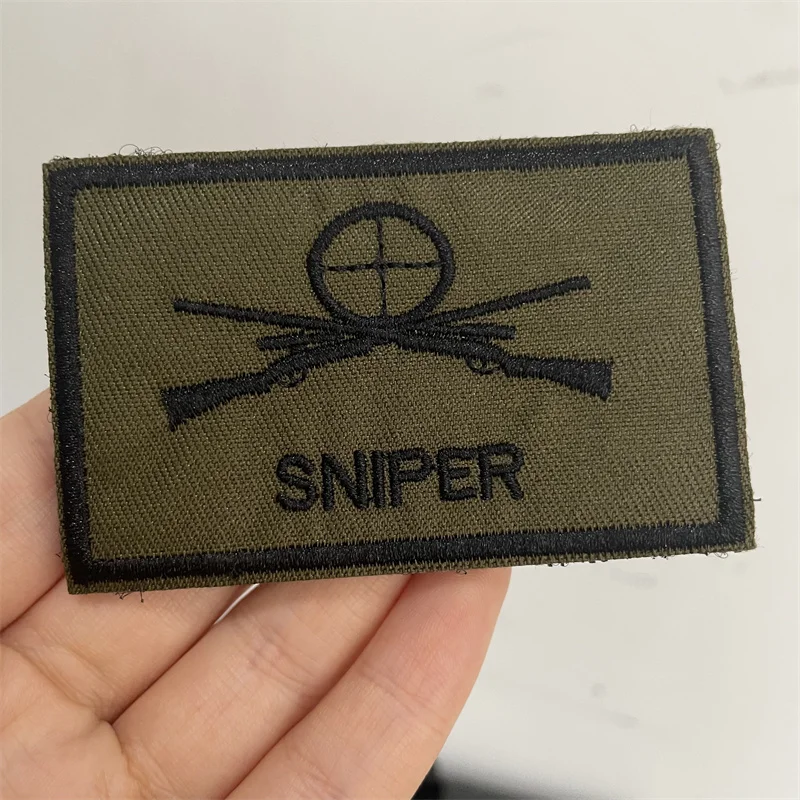 SNIPER-Tactical-Patches-Hook-Loop-Military-Israel-Sight-Gun-Morale ...