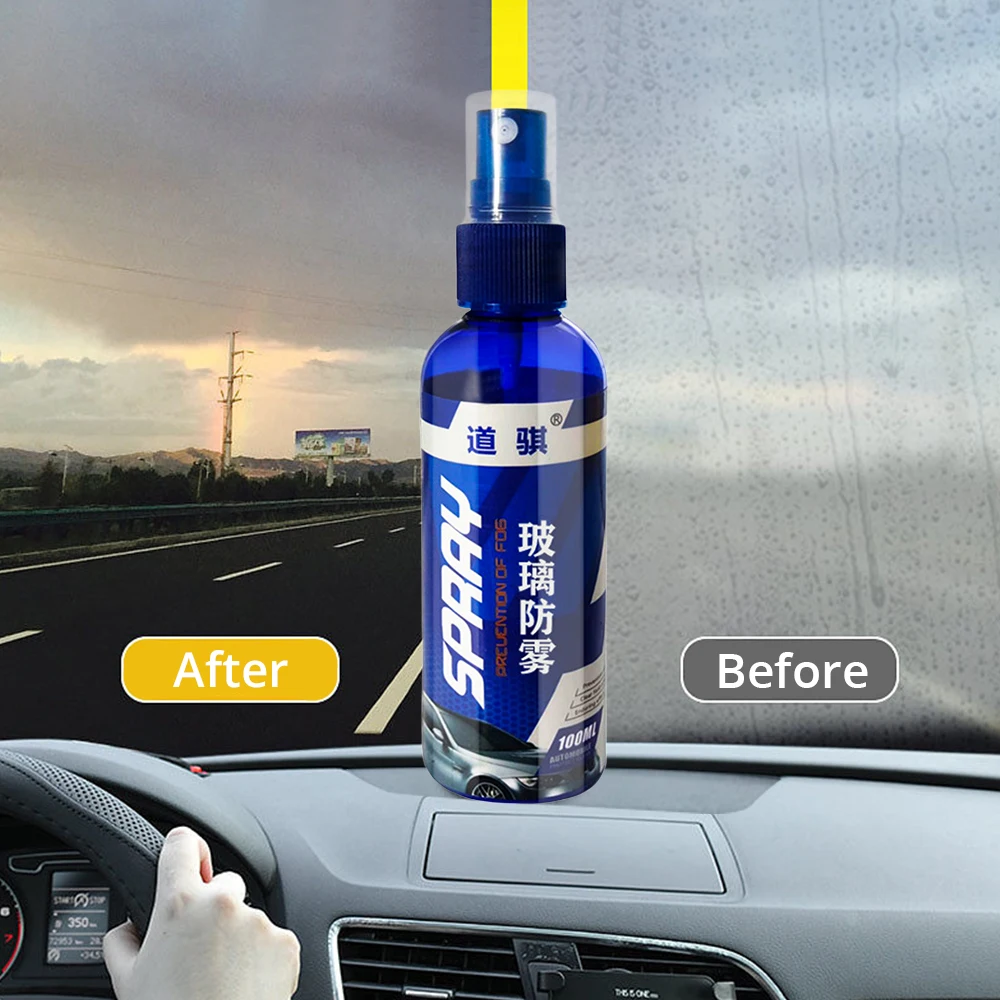 100ml Car Window Sight Coating Spray Glass Cleaner Waterproof Rainproof ...