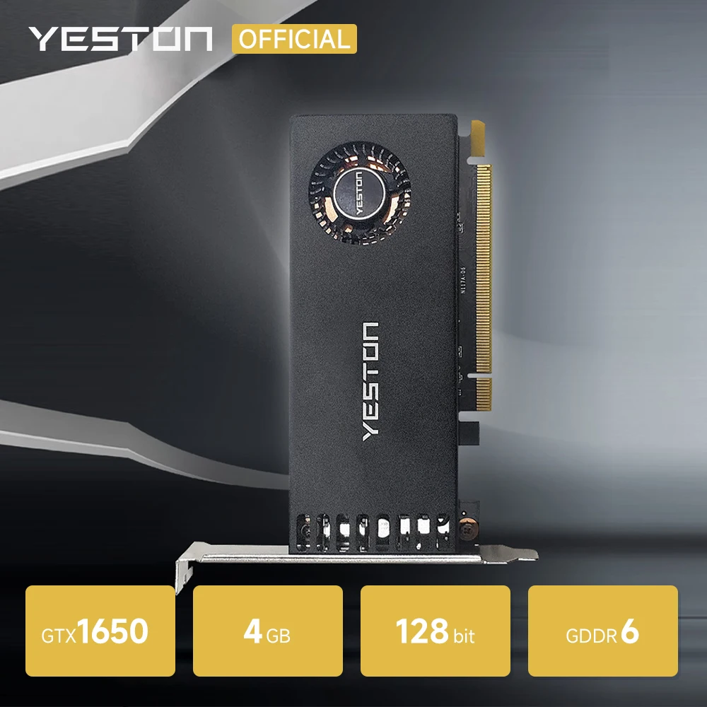 YESTON-GeForce-GTX1650-Graphics-Card-GDDR6-4G-128bit-GDDR6-Gaming-GPU ...