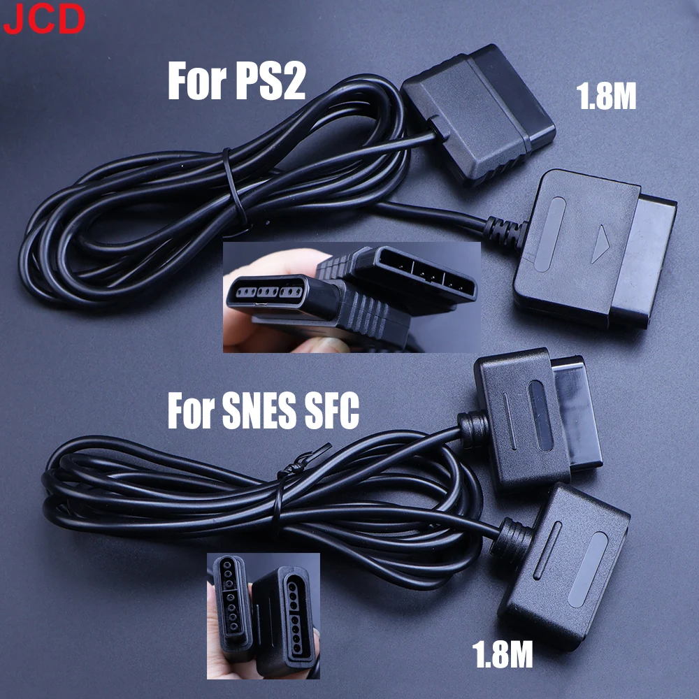 JCD 1pcs 1.8m Game Controller Extension Cable Data Cord For PS2 Game ...
